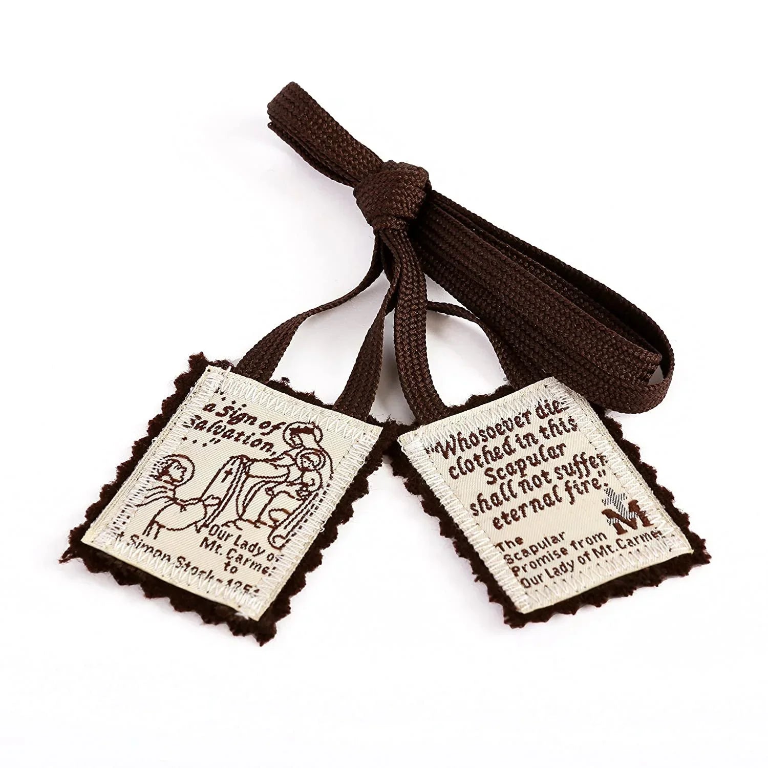 Catholic Scapular Necklace – Telos Art Catholic Jewelry